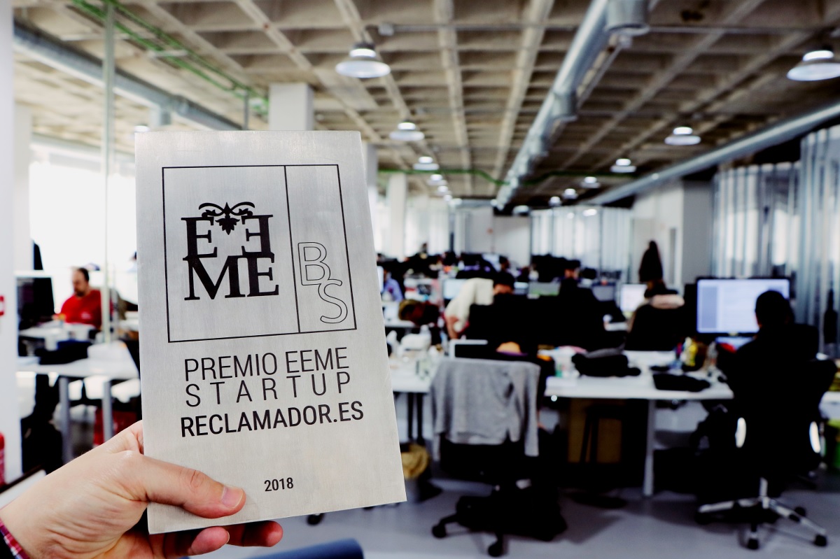 reclamador.es premio Startup 2018 de la EEME Business School